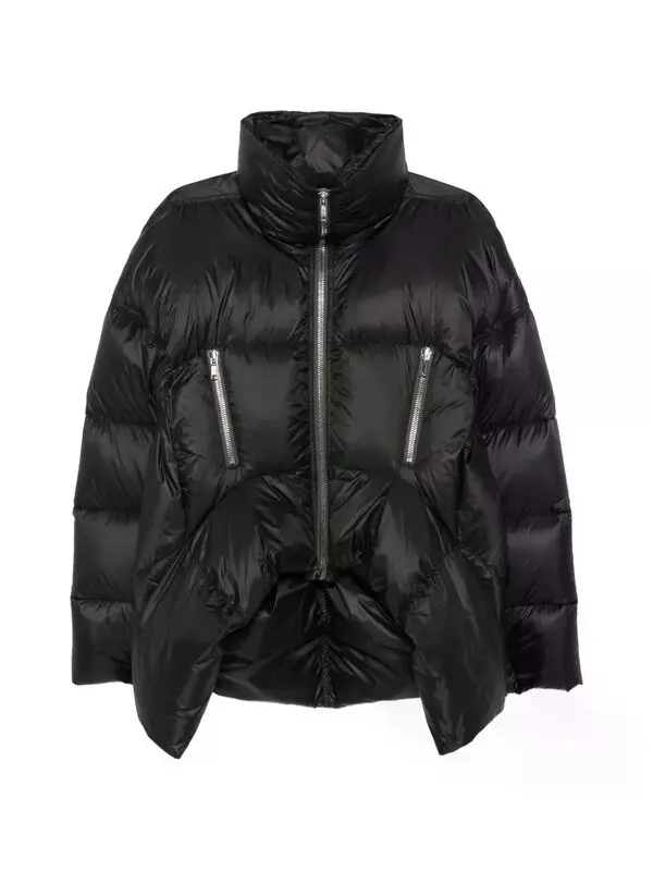 Rick Owens Quilted Funnel-neck Puffer Jacket - Black