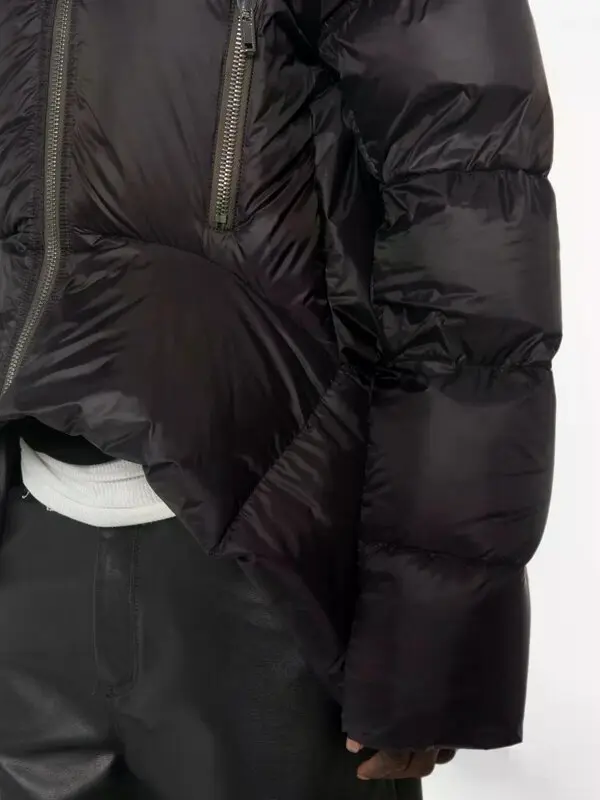 Rick Owens Quilted Funnel-neck Puffer Jacket - Black