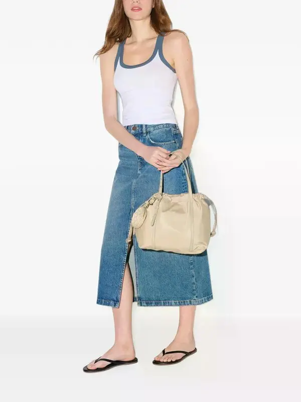 Mz Wallace Small Waverly Drawstring Bucket Bag - Neutrals