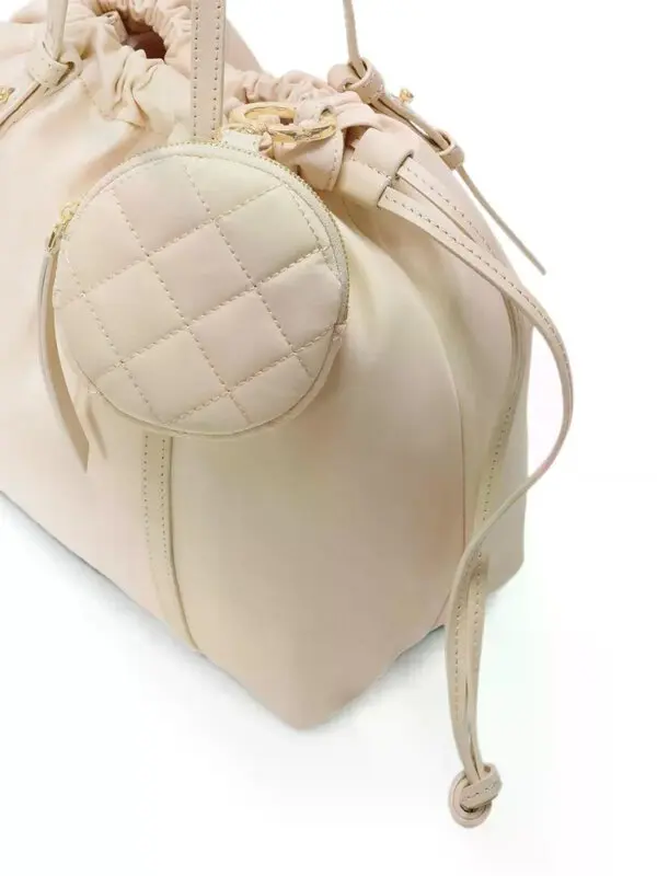 Mz Wallace Small Waverly Drawstring Bucket Bag - Neutrals