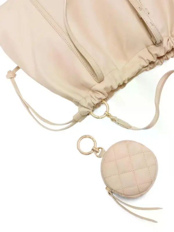 Mz Wallace Small Waverly Drawstring Bucket Bag - Neutrals