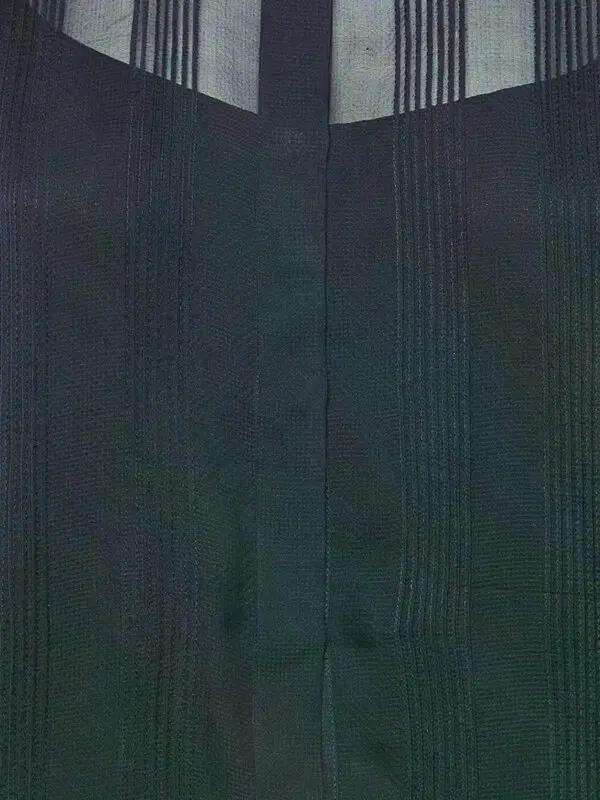 Burberry Silk Pintucked Midi Dress