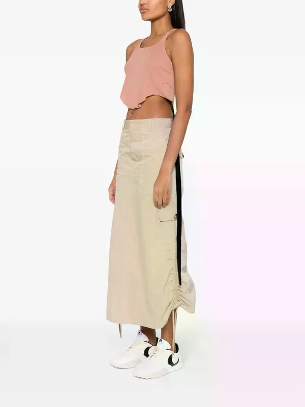 Rick Owens Cropped Cotton Tank Top - Pink