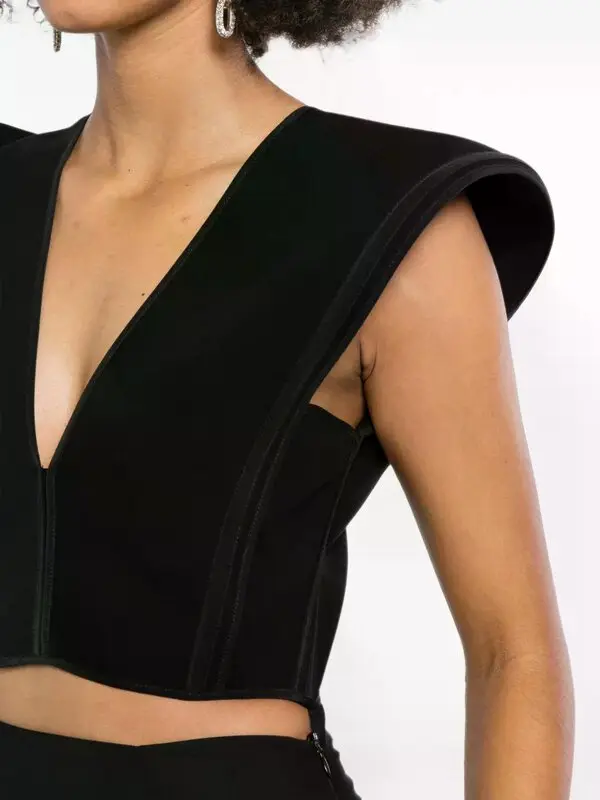 Maticevski Bonded Combat Top - Black