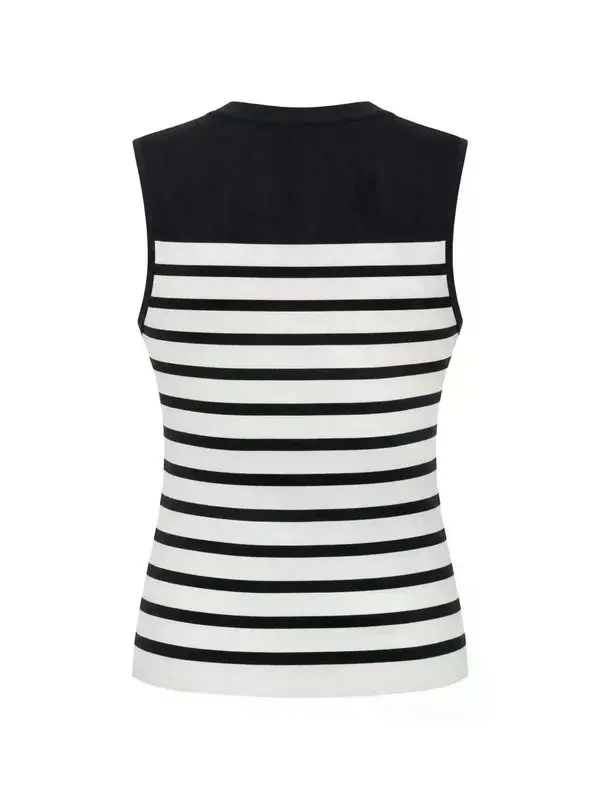 SEMICOUTURE Striped Sleeveless Tank Top