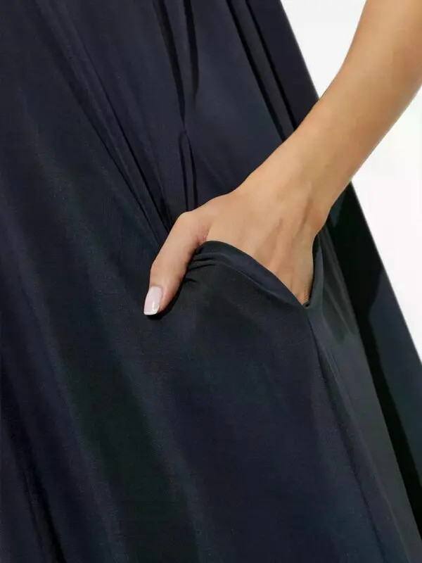 Issey Miyake Drape Pocket-detail Midi Dress