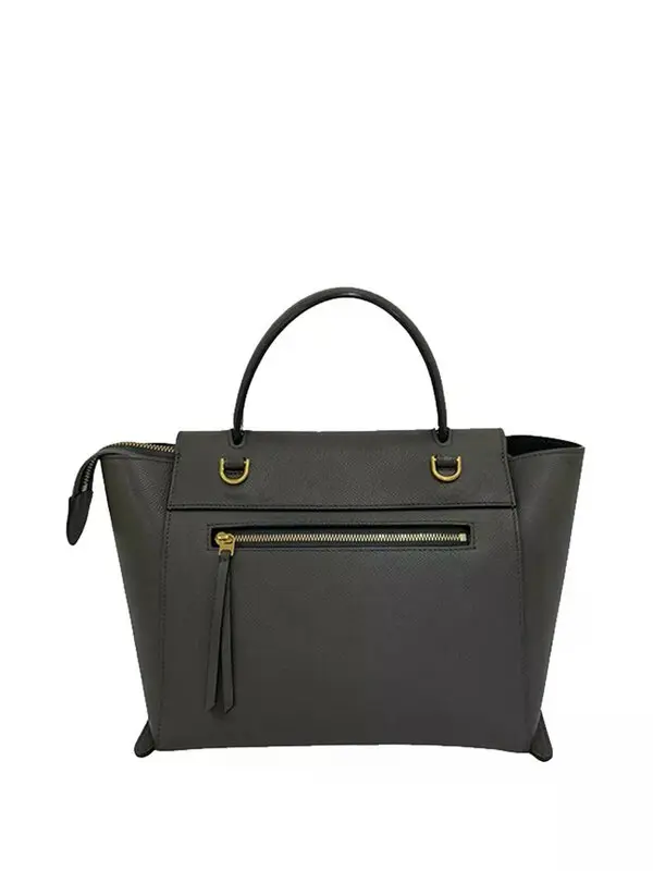 Celine Nano Grained Calfskin Belt Bag Satchel - Grey