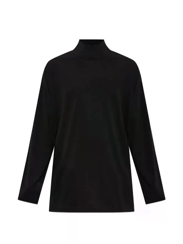 Yohji Yamamoto Stand-up Collar Long-sleeve T-shirt