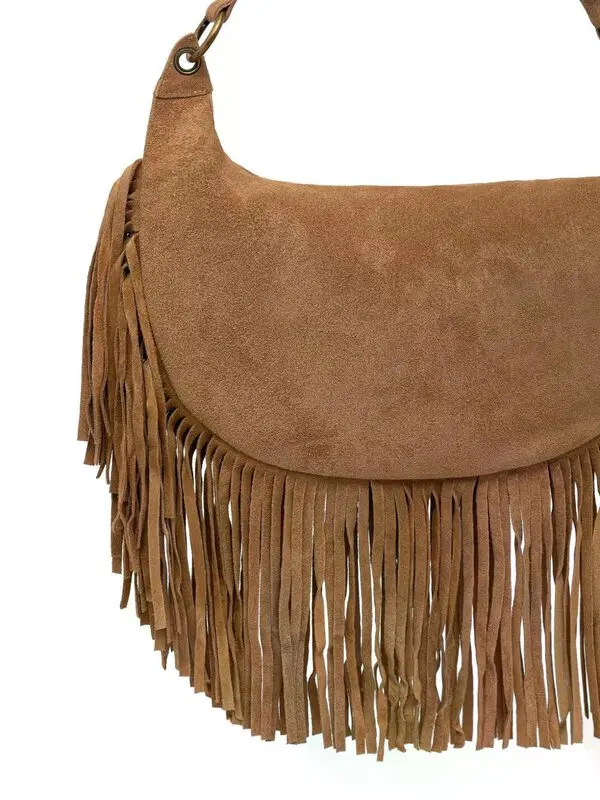 VICOLO Suede Fringe Shoulder Bag
