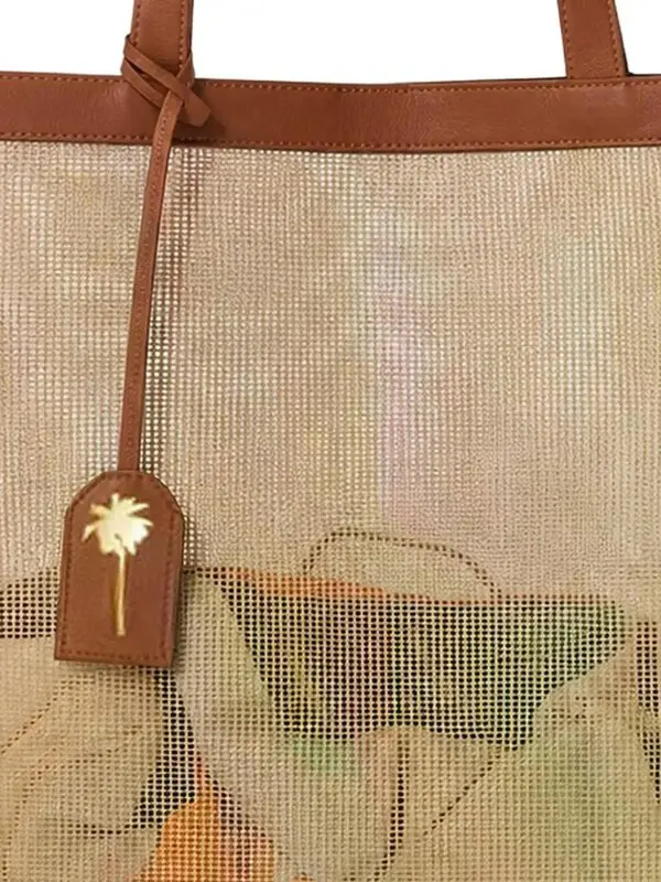 AGUA DE COCO Playa Leather-trim Shoulder Bag