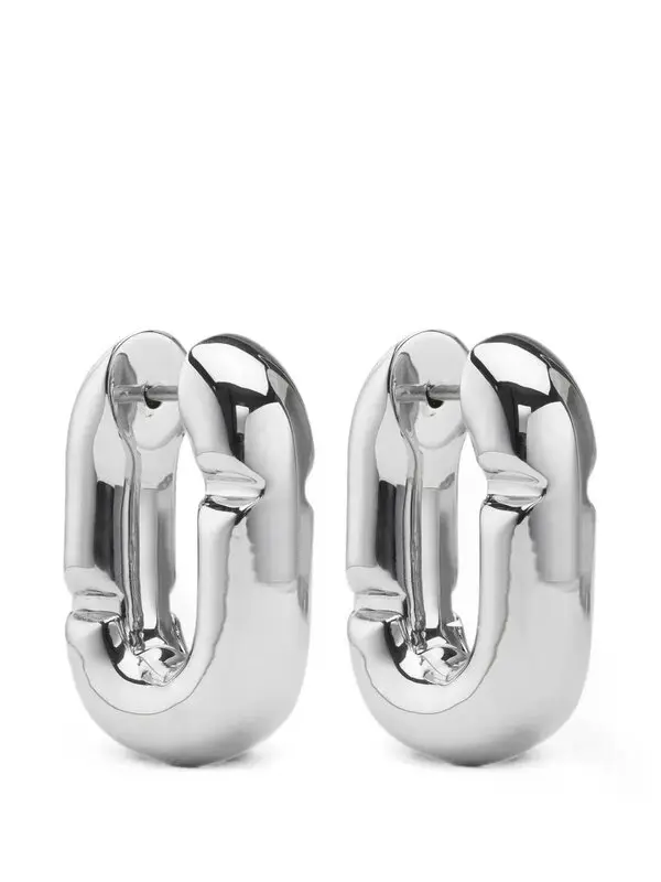 Marc Jacobs Pop J Marc Huggie Hoops - Silver