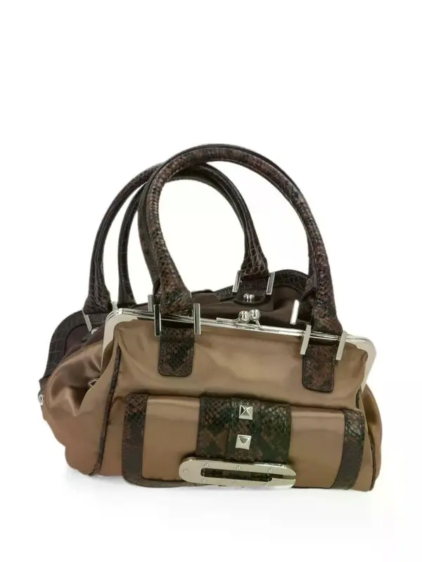 AUGUST BARRON Python-print Crocodile-effect Tote Bag