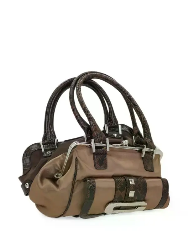 AUGUST BARRON Python-print Crocodile-effect Tote Bag