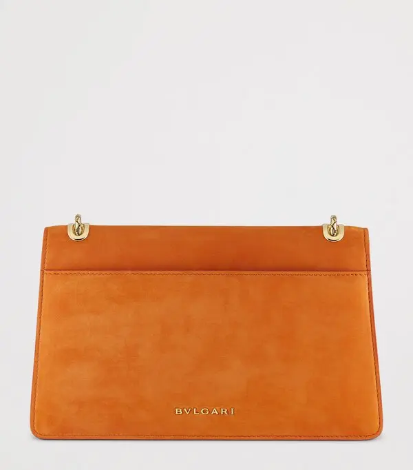 BVLGARI Suede Serpenti Forever Top-handle Bag