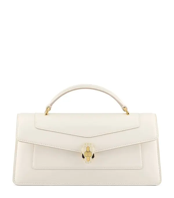 BVLGARI Leather Serpenti Forever Elongated Top-handle Bag