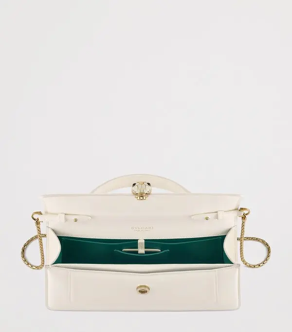 BVLGARI Leather Serpenti Forever Elongated Top-handle Bag
