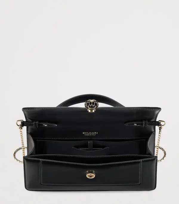 BVLGARI Leather Serpenti Forever Top-handle Bag