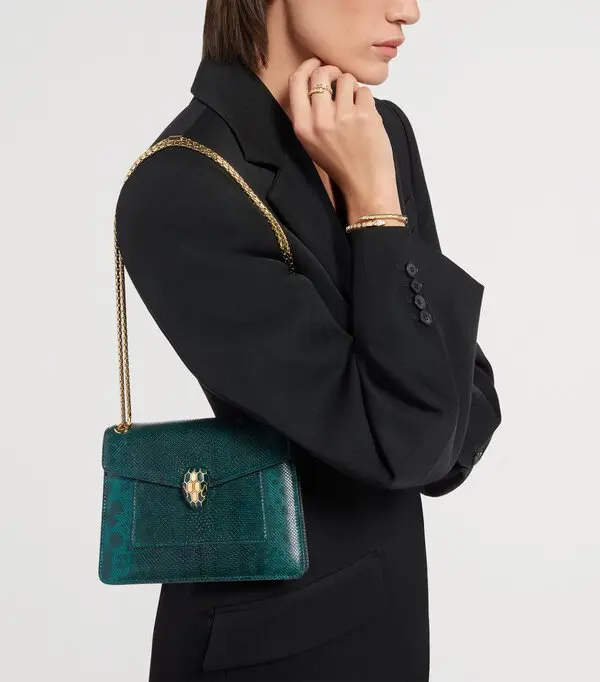 BVLGARI Karung Leather Serpenti Forever Cross-body Bag