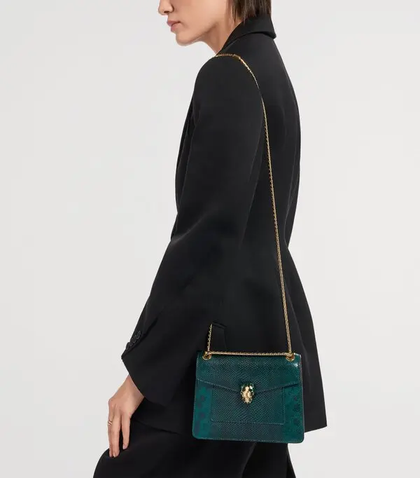 BVLGARI Karung Leather Serpenti Forever Cross-body Bag