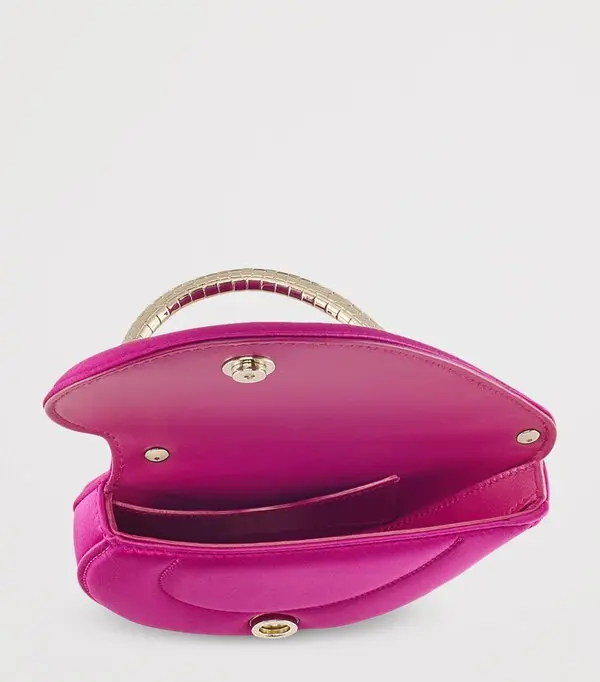 BVLGARI Mini Leather Serpenti Cuoricino Top-handle Bag