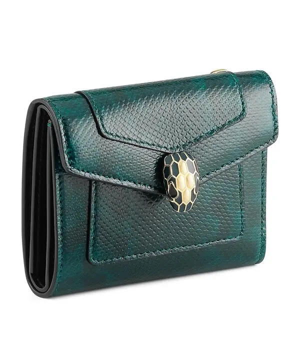 BVLGARI Leather Serpenti Forever Compact Wallet