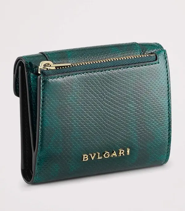BVLGARI Leather Serpenti Forever Compact Wallet