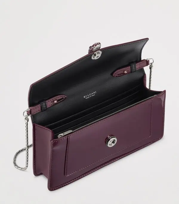 BVLGARI Leather Serpenti Forever Chain Wallet