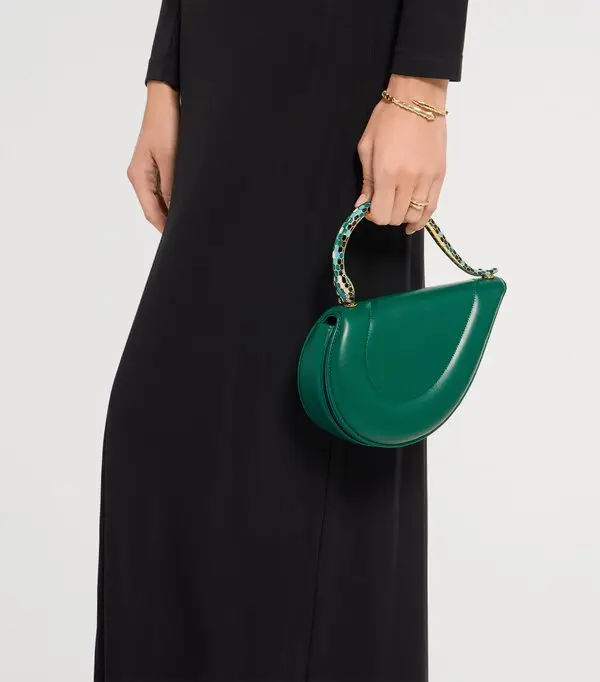 BVLGARI Leather Serpenti Cuore 1968 Top-handle Bag