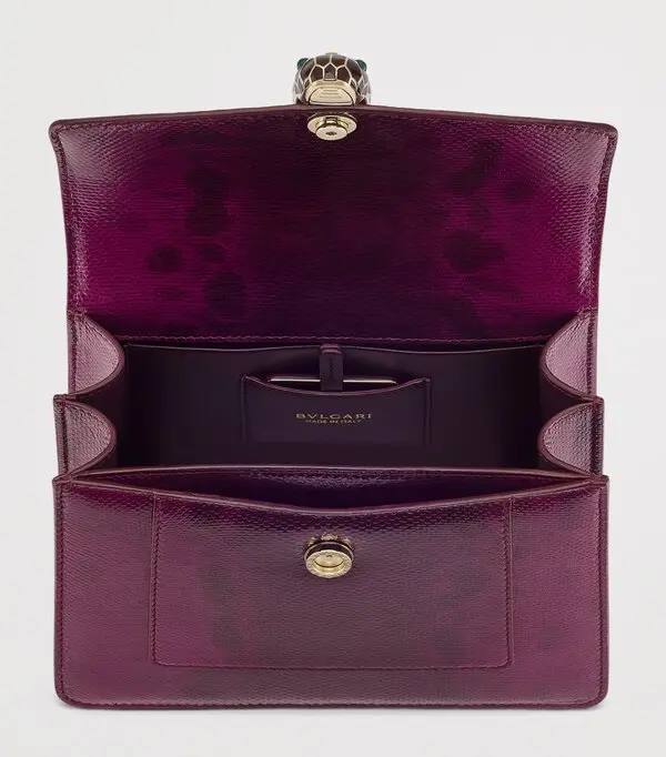 BVLGARI Karung Leather Serpenti Forever Top-handle Bag