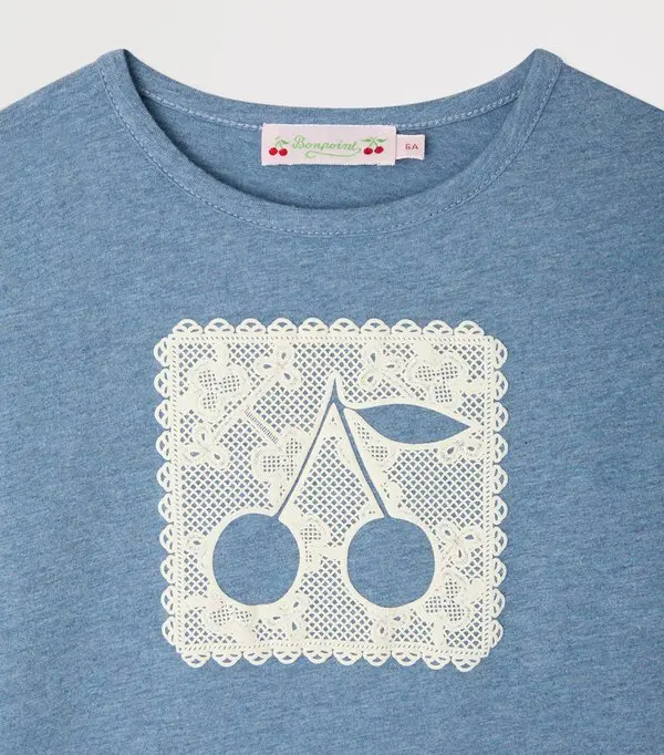 Bonpoint Cotton Cherry Long-sleeve T-shirt