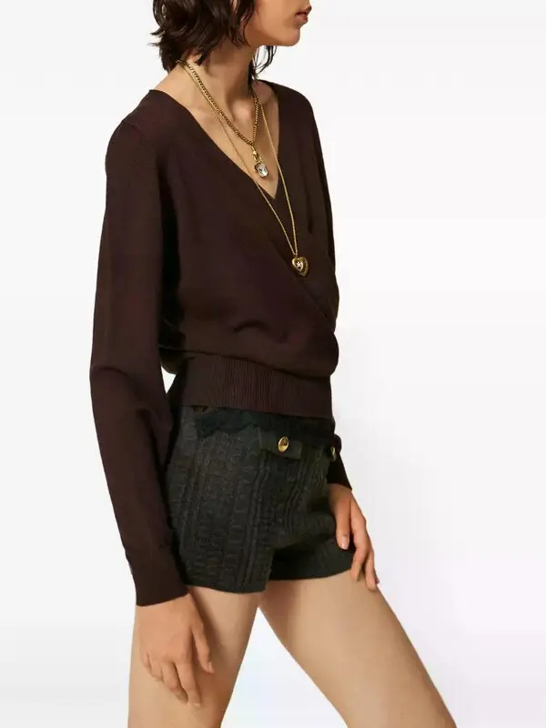 TWINSET Viscose-blend Crossover Jumper
