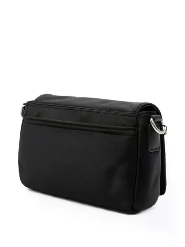 AMI Paris Logo-patch Shoulder Bag - Black