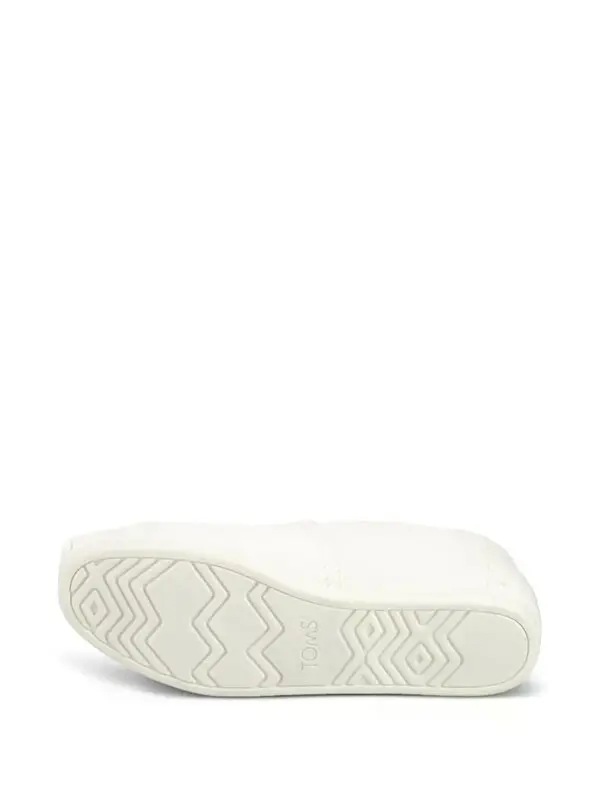 Toms Alpargata Cotton Slip-ons - White