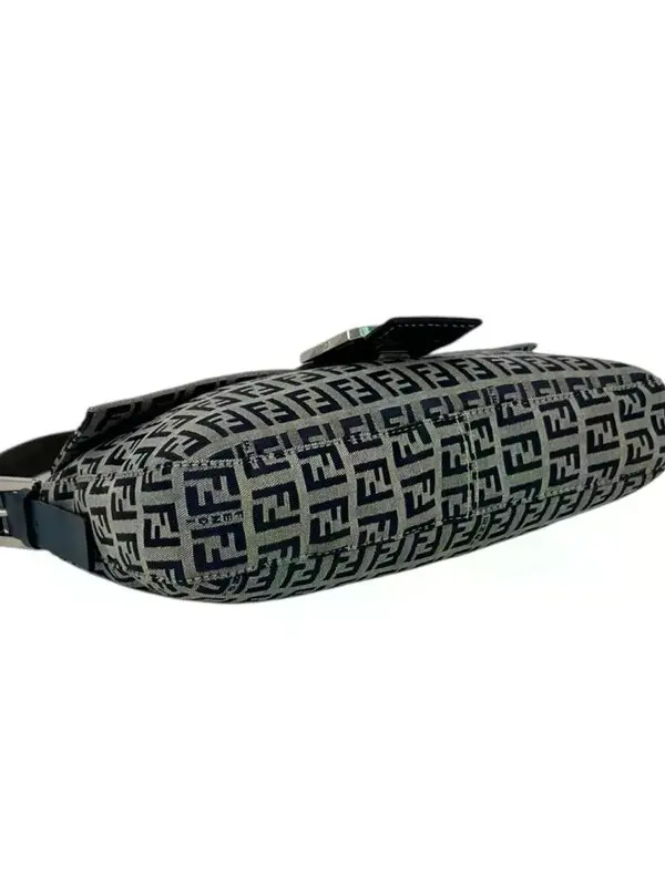 Fendi 2000-2010 Zucchino Canvas Baguette Shoulder Bag
