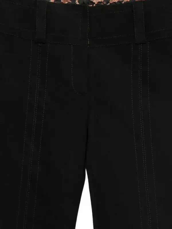 Dolce & Gabbana 2000s Topstitched Flared Trousers