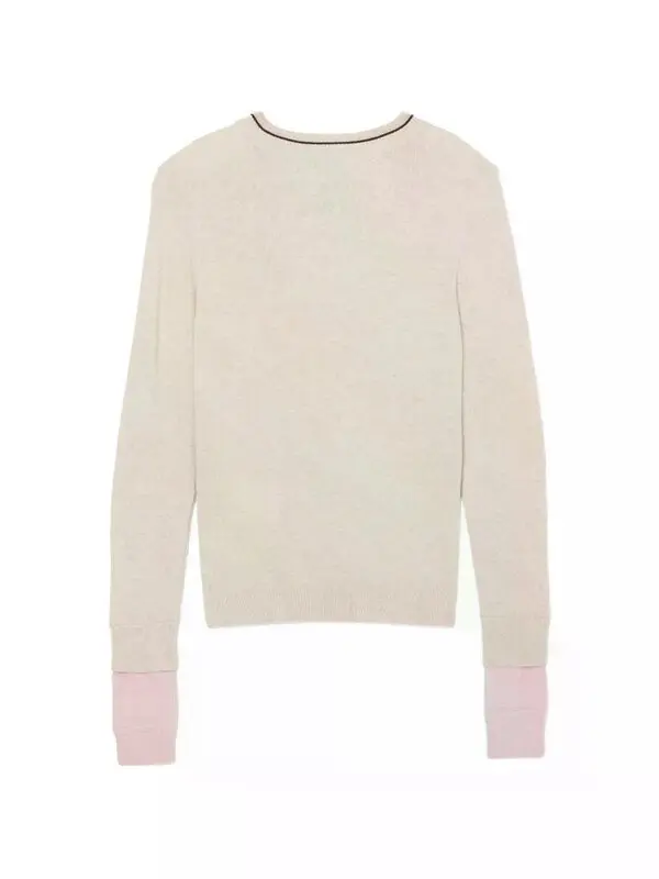 Marc Jacobs Layered-sleeve V-neck Sweater