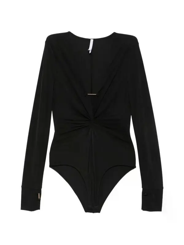 Imperial Twist-detail V-neck Bodice