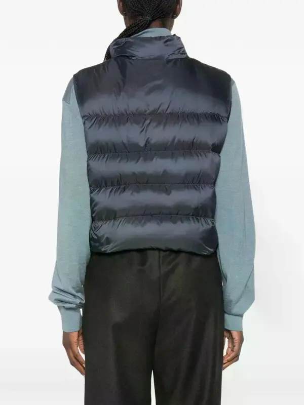 Max Mara Quilted Gilet - Blue