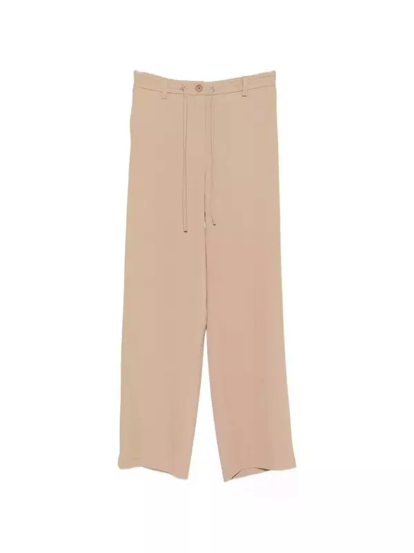 Imperial Drawstring Wide-leg Trousers