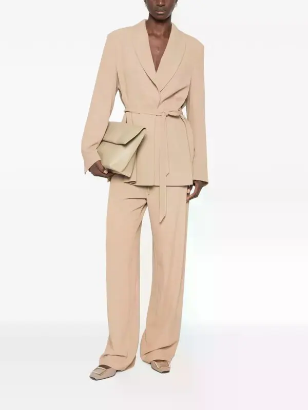 Imperial Drawstring Wide-leg Trousers