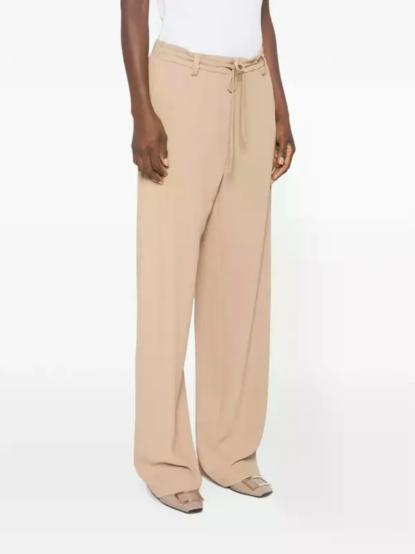 Imperial Drawstring Wide-leg Trousers