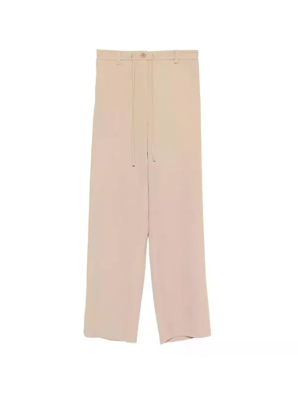 Imperial Drawstring Wide-leg Trousers