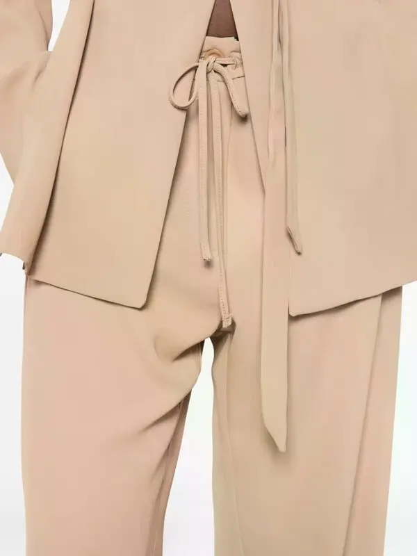 Imperial Drawstring Wide-leg Trousers