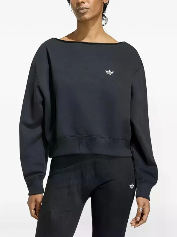 Adidas Essentials Fleece Boat-neck Sweatshirt
