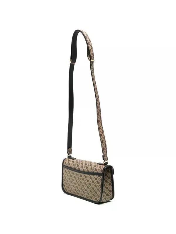 GHERARDINI Monogram-print Logo-buckle Shoulder Bag