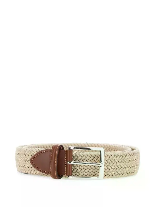 ATHISON Summer Woven Buckle Belt