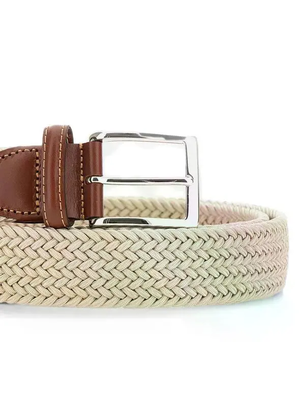 ATHISON Summer Woven Buckle Belt