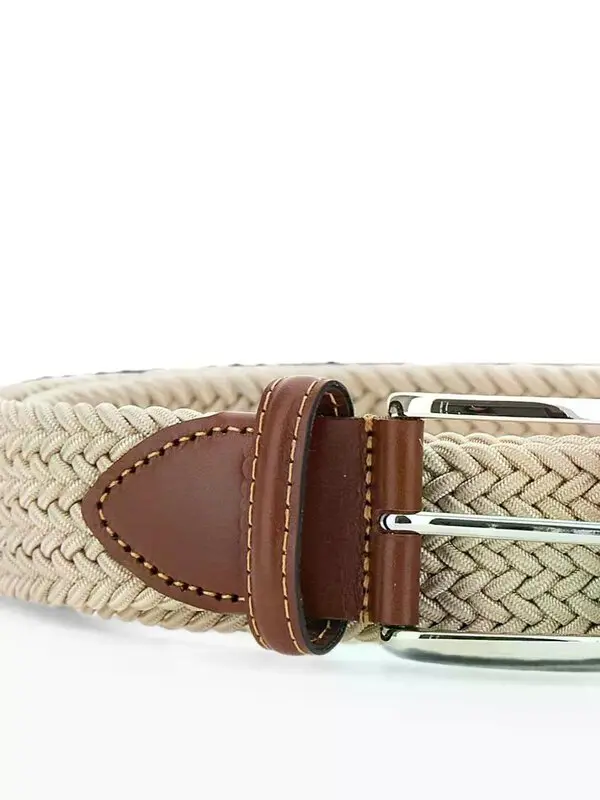 ATHISON Summer Woven Buckle Belt
