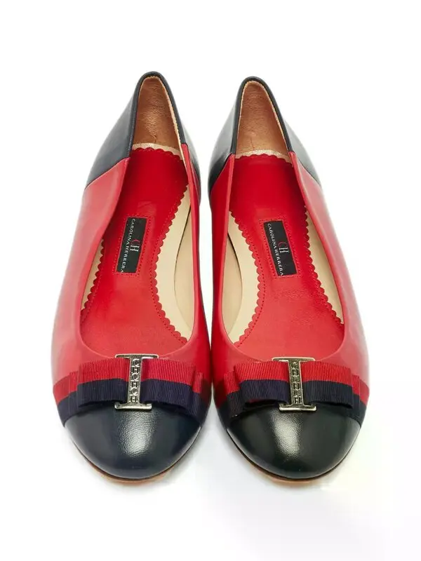 Carolina Herrera Bow-detail Ballet Flats