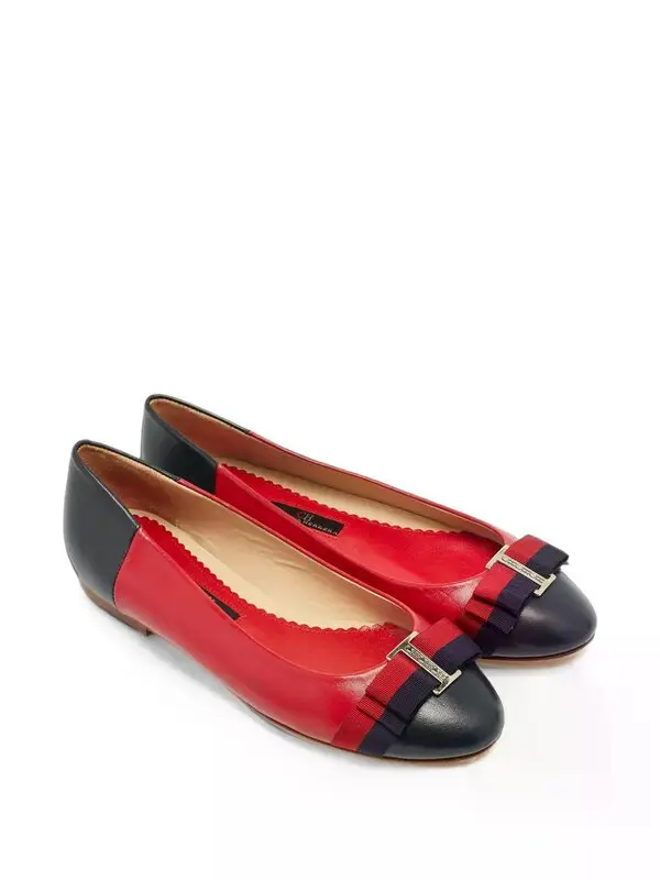 Carolina Herrera Bow-detail Ballet Flats